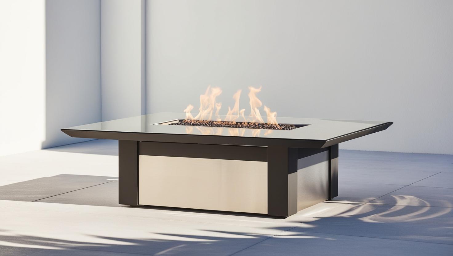 Rectangular Fire Table – Sable & Spruce